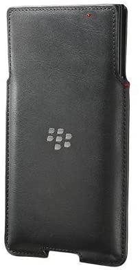 Genuine BlackBerry Priv Leather Pocket Pouch Case Cover Black ACC-6217 ...